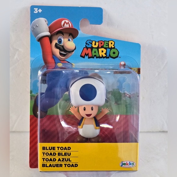 Toys | Super Mario Blue Toad Jakks Nintendo 25 Brand New | Poshmark
